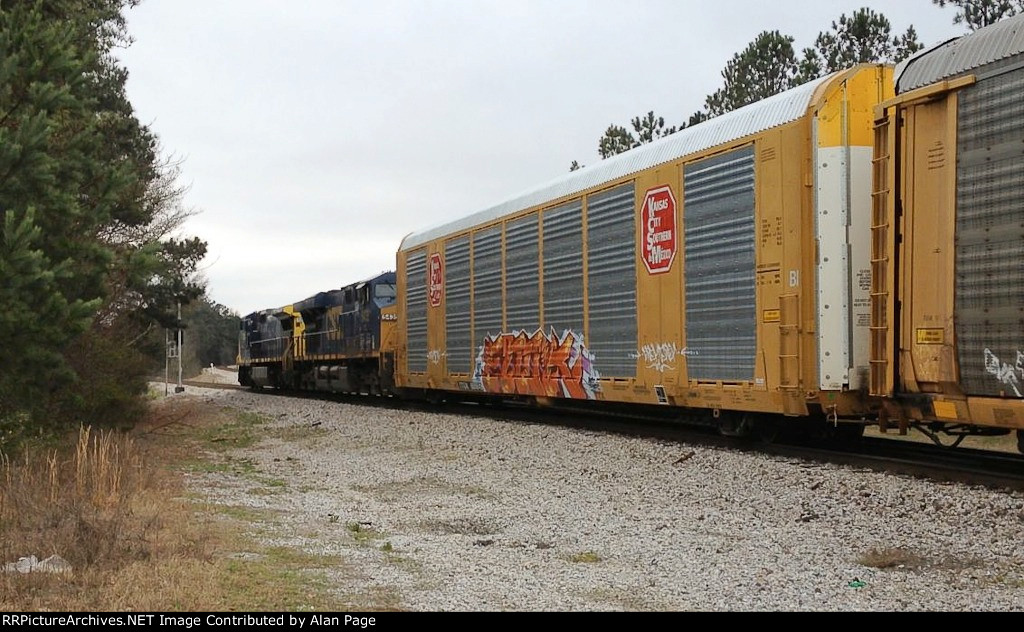 CSX C40-8W 7363 and ES40DC 5435
